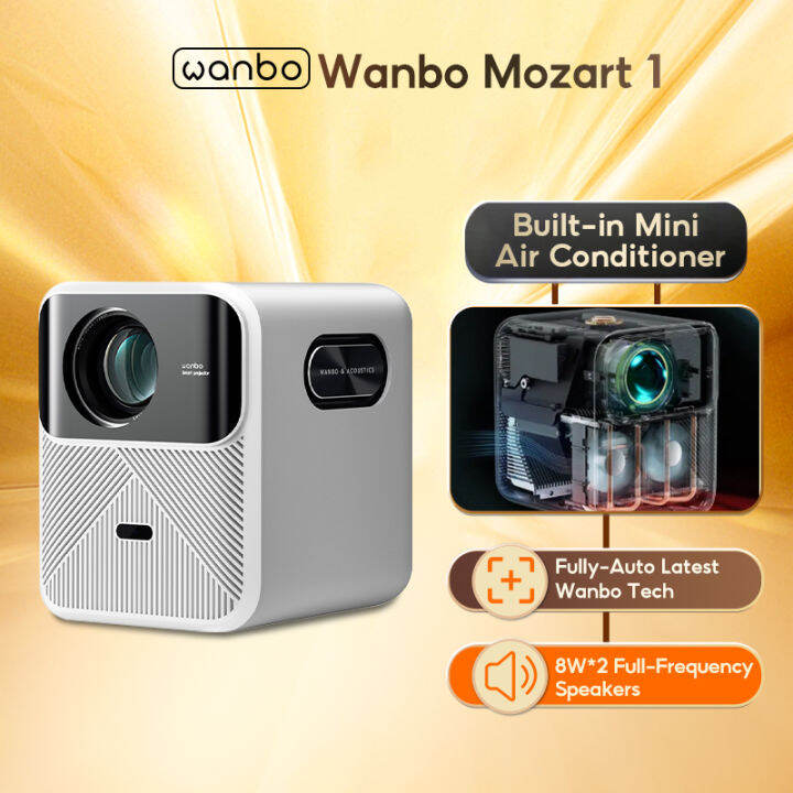 Wanbo Mozart 1 Full HD Projector 4K Decoding Auto-Focus Smart In-Screen ...