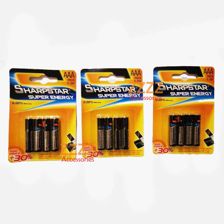 Battery AAA Ready Stock SHARPstar Super Energy with Wholesale Price ...
