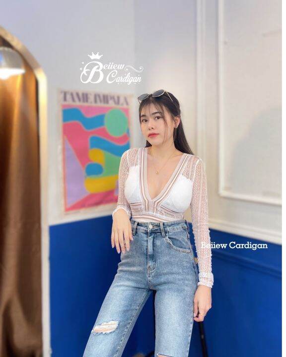 Risara🧸💋แซ่บเวอร์ ห้ามพลาด บอดี้สูท แบบคุณใบเฟิร์น💋แขนยาว ยั่วมากจ้าแม่ๆ เว้าหลังด้วยนะเทอ ...