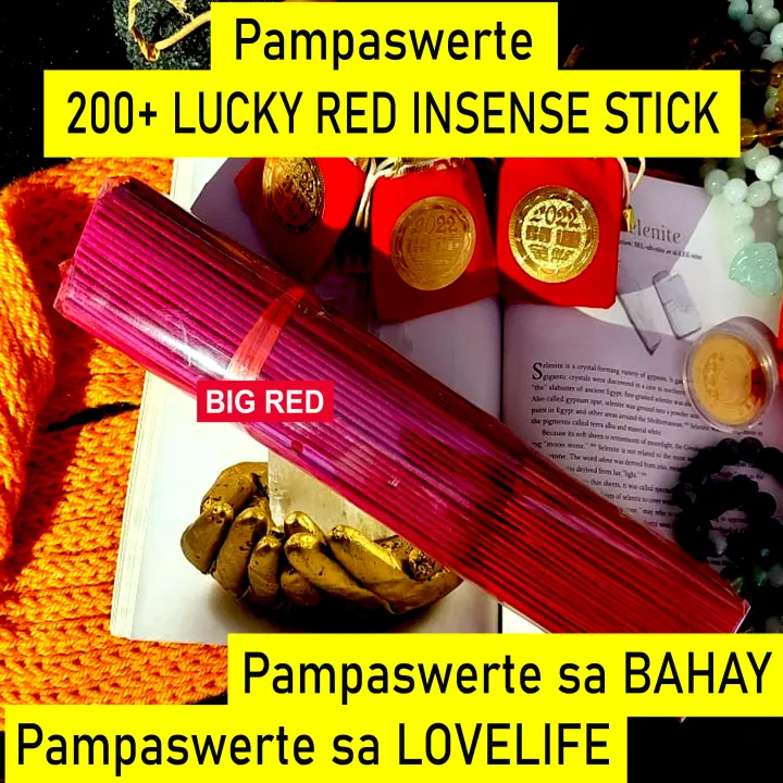 PAMPASWERTE 200+ LUCKY RED INCENSE Pampaswerte sa Bahay. Lovelife (BIG ...