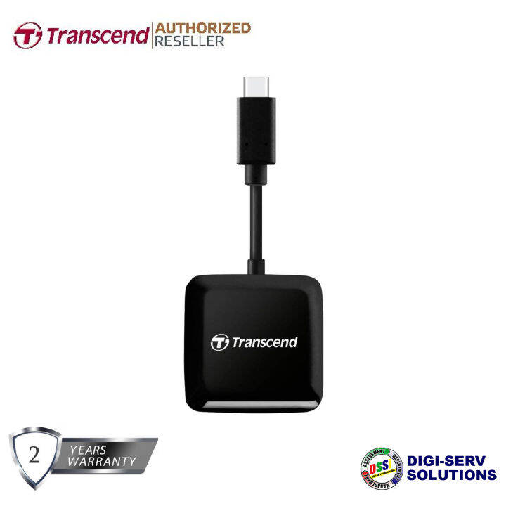 Transcend RDC3 USB 3.2 Gen 1 Card Reader (TS-RDC3), Reversible USB Type ...