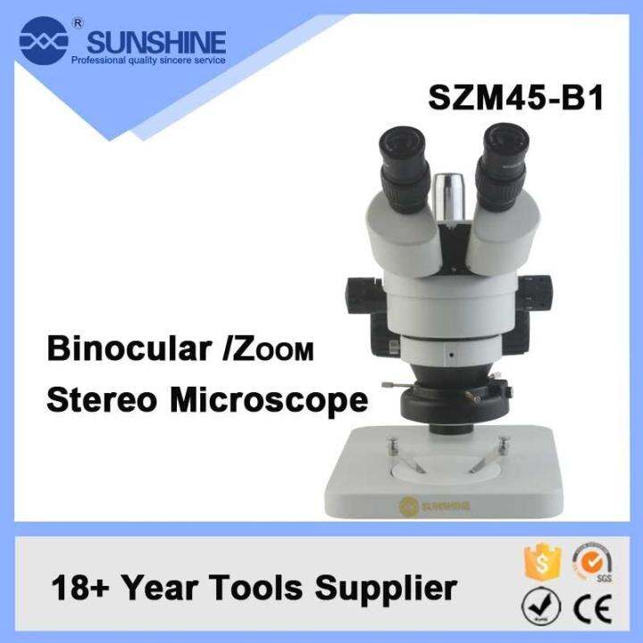 Sunshine Binocular Electric Laboratory Microscope With Continuous Zoom ...