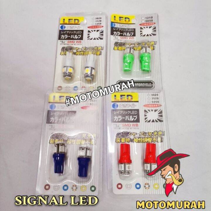 LAMPU SIGNAL LED 12V UNIVERSAL BULB LED "MOTOMURAH" | Lazada