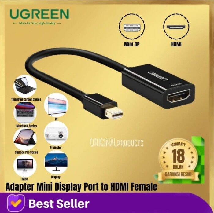 UGREEN Thunderbolt mini display port to hdmi converter famale 4k ADP ...