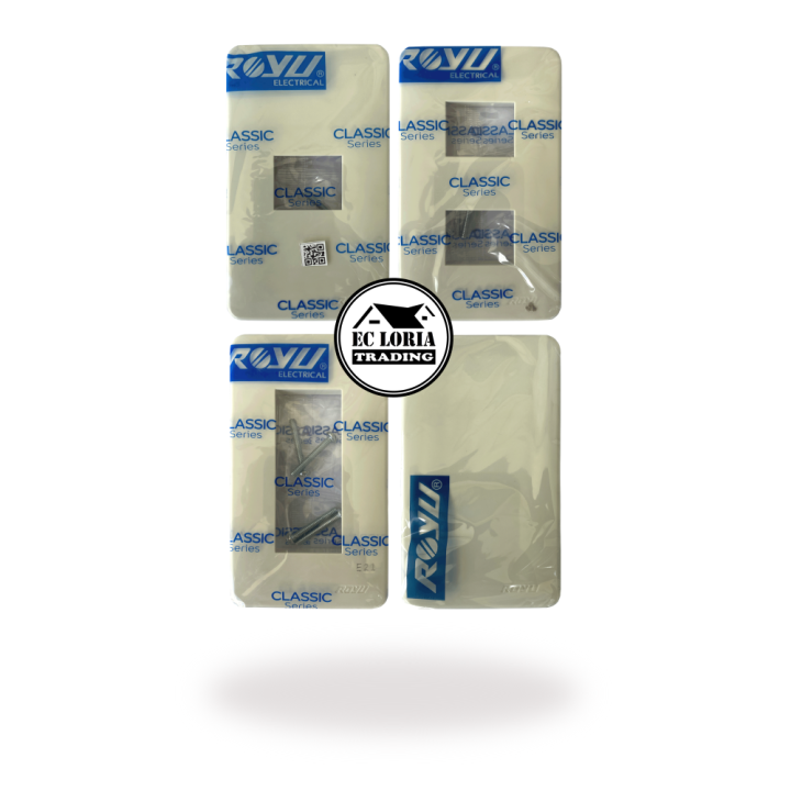 Royu Electrical Plate Classic Series Component (1-Gang ,2-Gang ,3-Gang ...