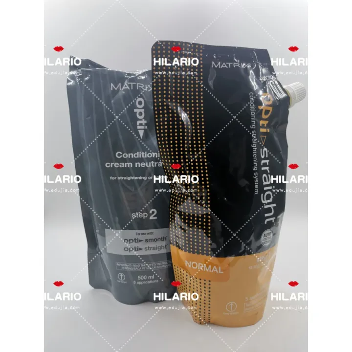 MATRIX opti>straight conditioning straightening system 500mlx2 | Lazada PH