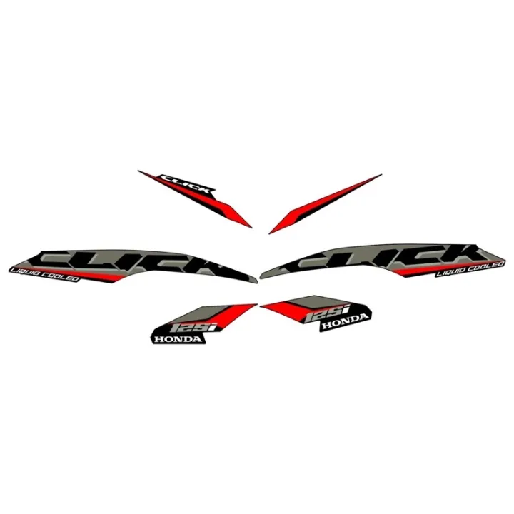 click 125i accessories Honda Click 125i v2 stock decals 2021 model ...
