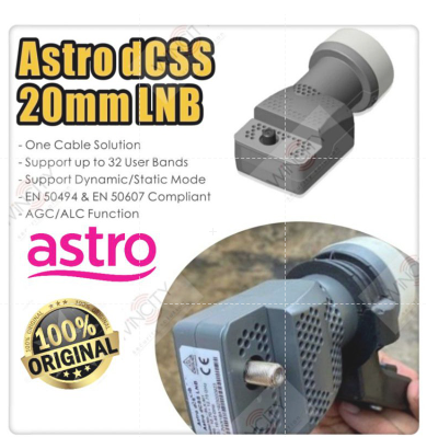 WSS 100％ GUARANTEE XASTRO Original ZINWELL DCSS LNB Receiver for 4K UHD ...