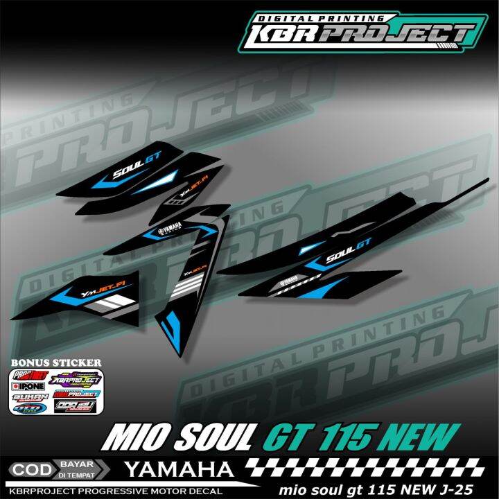 MIO SOUL GT 115 NEW STIKER MOTOR KEREN Stiker Striping Lis Variasi ...