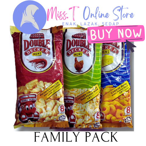 [MT] Mamee Double Decker Cracker (Family Pack) 10gm x 8's | Lazada
