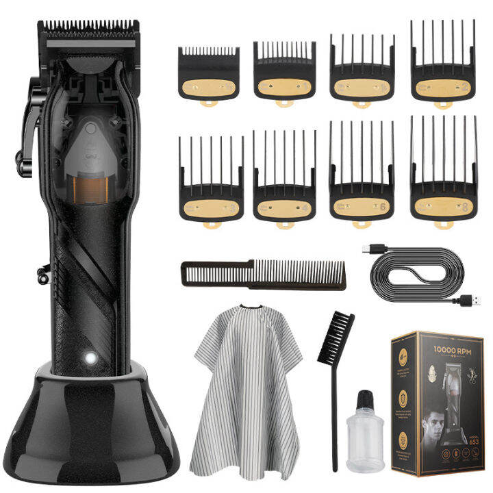 New 10000 rpm professional hair clipper electric transparent high-power ...
