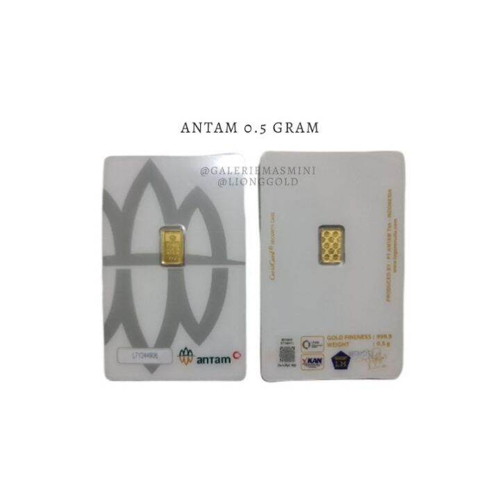 Emas Logam Mulia ANTAM 0.5 gram RED MARK | Lazada Indonesia