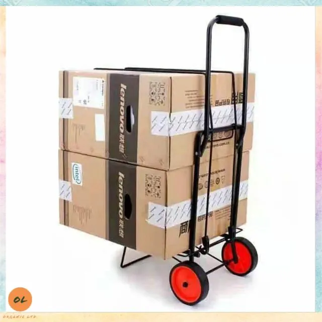 BIG SIZE Foldable Shopping Push Cart Trolley with FREE Stretchable Rope ...