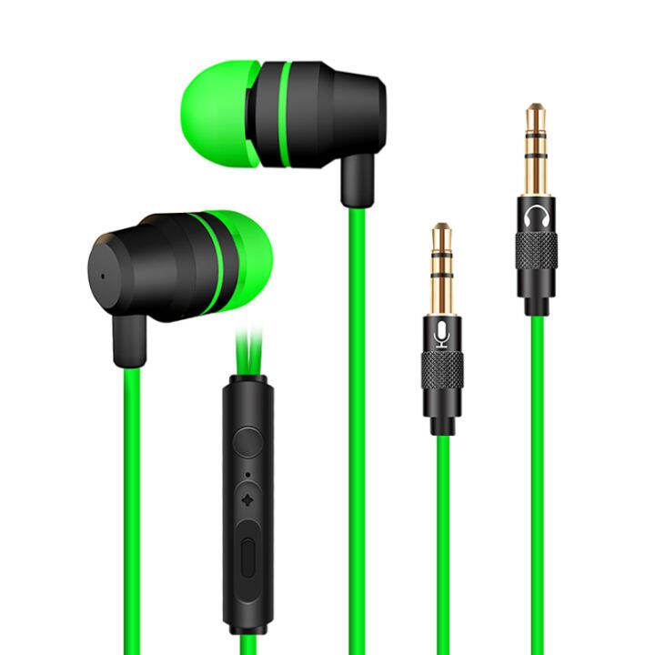 Dual-plug computer headset with microphone in-ear dual-hole esports ...