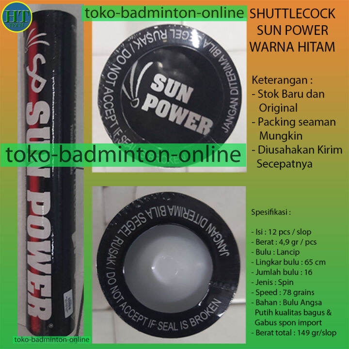SHUTTLECOCK KOK BADMINTON KOK BULUTANGKIS BULU TANGKIS SUN POWER ...