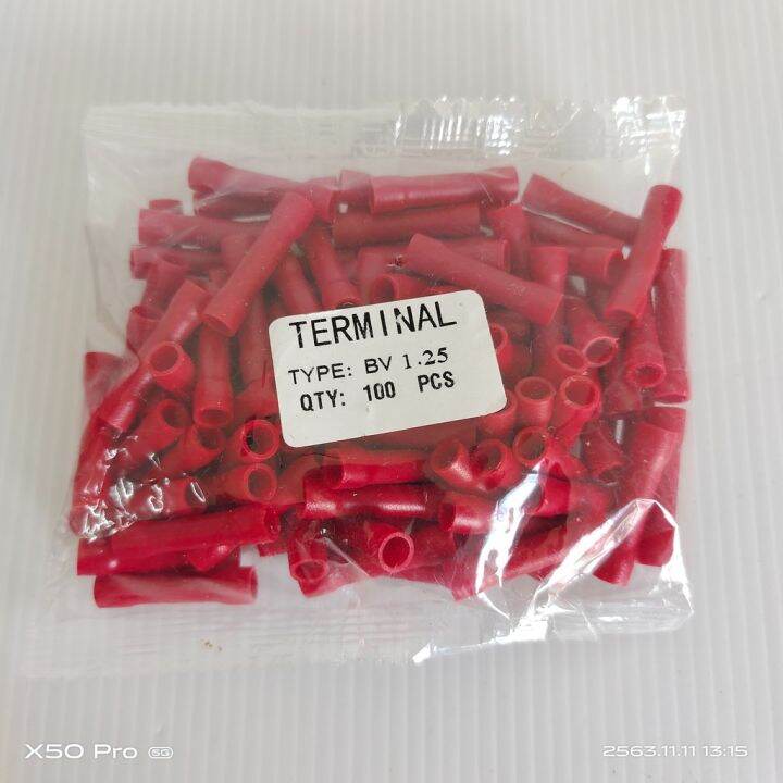 TYPE:BV1.25 ,BV2.5, BV5.5 หางปลาต่อสายไฟ,สลิปต่อสาย, สลิปหุ้มแดง, สลิปหุ้มน้ำเงิน ,สลิปหุ้ม ...