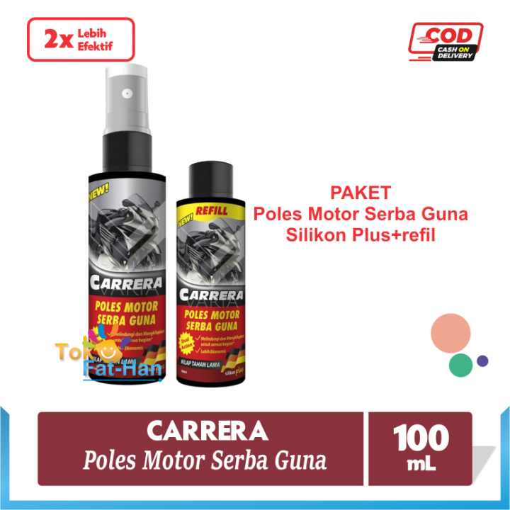 Carrera Poles Motor Serba Guna / Pengkilap Body Motor SPRAY + Refil ...