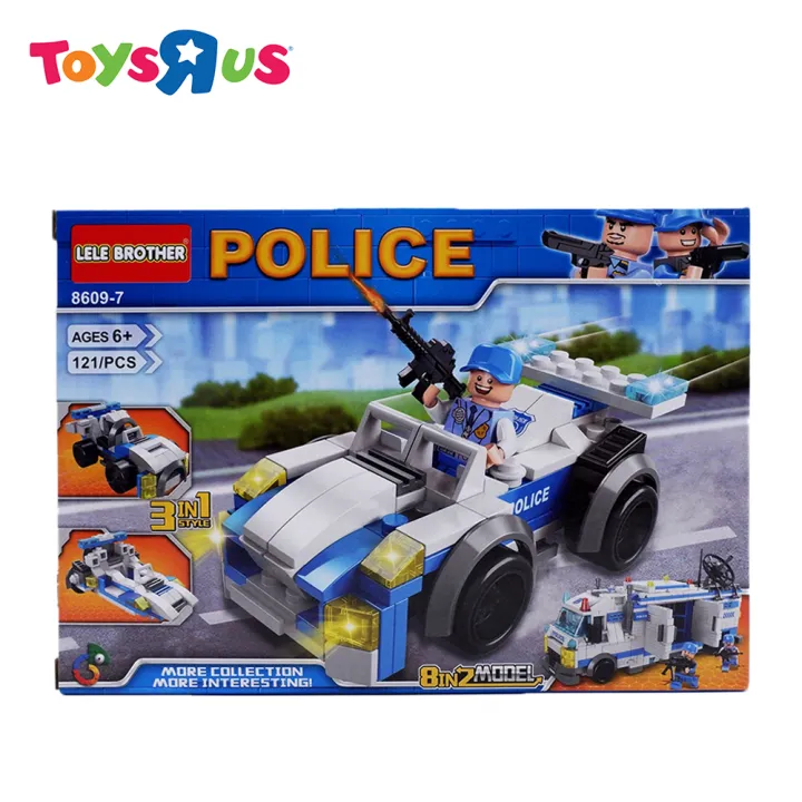 Lele Brother Building Blocks 8609-7 Police Car (121pcs) | Lazada PH