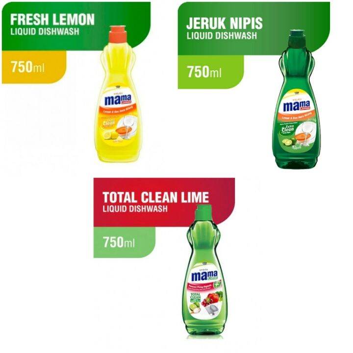 [750ML - BOTOL] MAMA LEMON / MAMA LIME / LEMON & DAUN MINT / JERUK ...