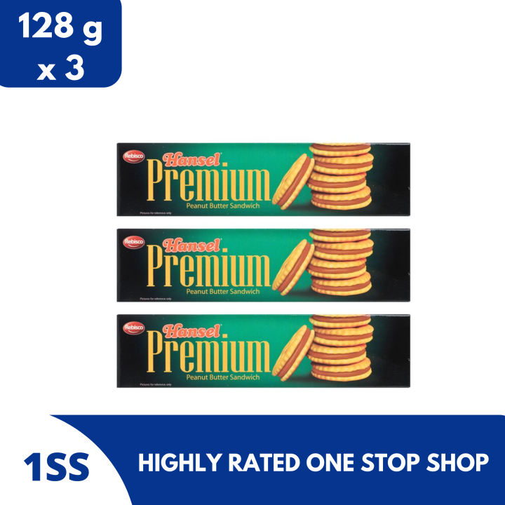 Hansel Premium Biscuit Peanut Butter, 128g set of 3 | Lazada PH