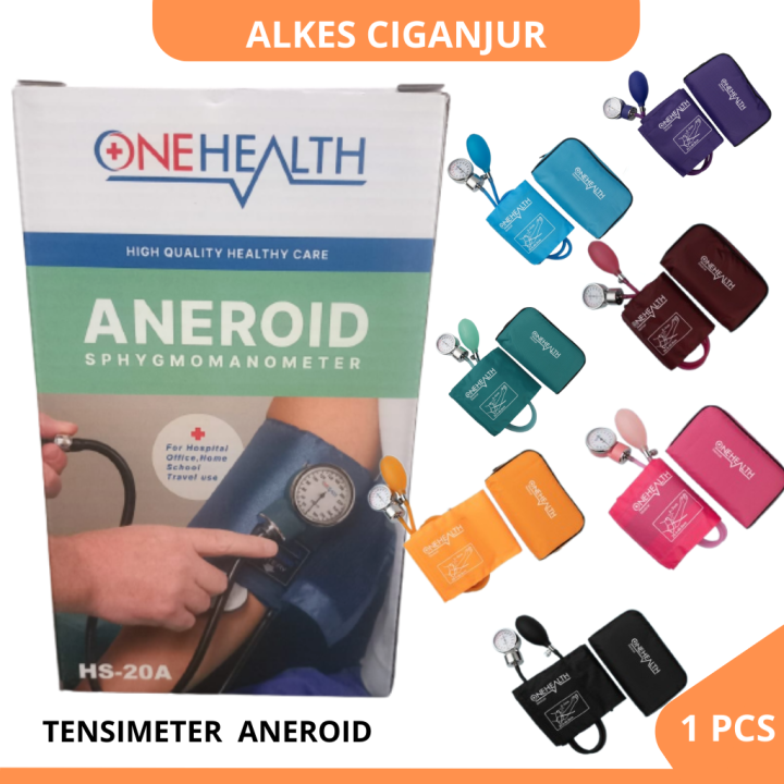Alat Tensi Darah / Tensi ANEROID Onehealth HITAM / BLACK Tensimeter ...