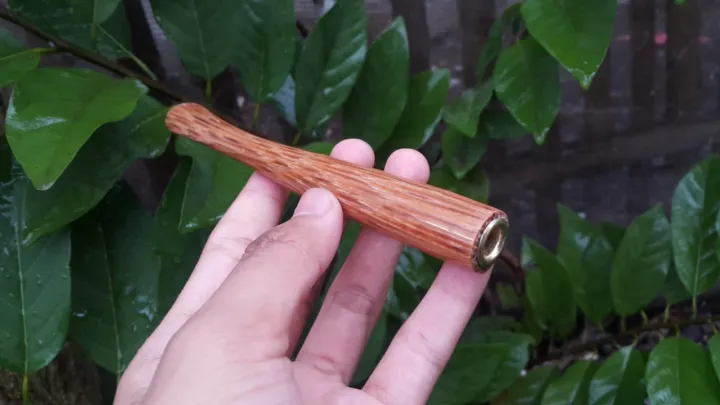 Pipa kayu nibung / pipa nibung kayu syurga / pipa kayu nibung keemasan ...