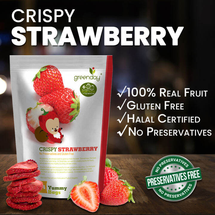 Greenday Crispy Strawberry for Kids x 4 bags | Lazada PH