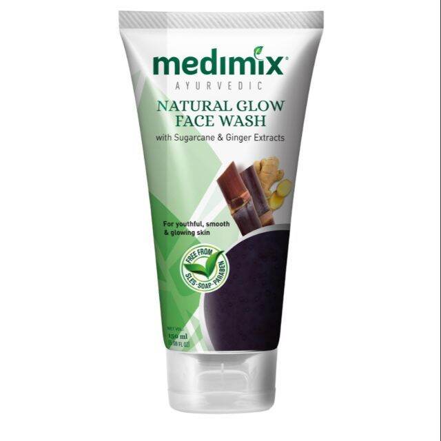 MEDIMIX AYURVEDIC NATURAL GLOW FACE WASH with sugarcane &ginger ...