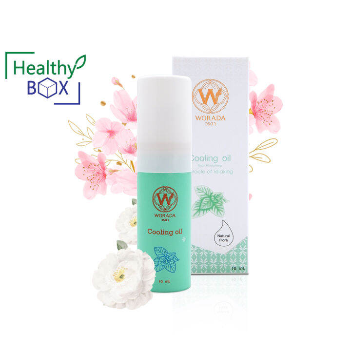 WORADA Cooling Oil 10ml. กลิ่น Natural flora วรดา คูลลิ่งออยล์ | Lazada ...