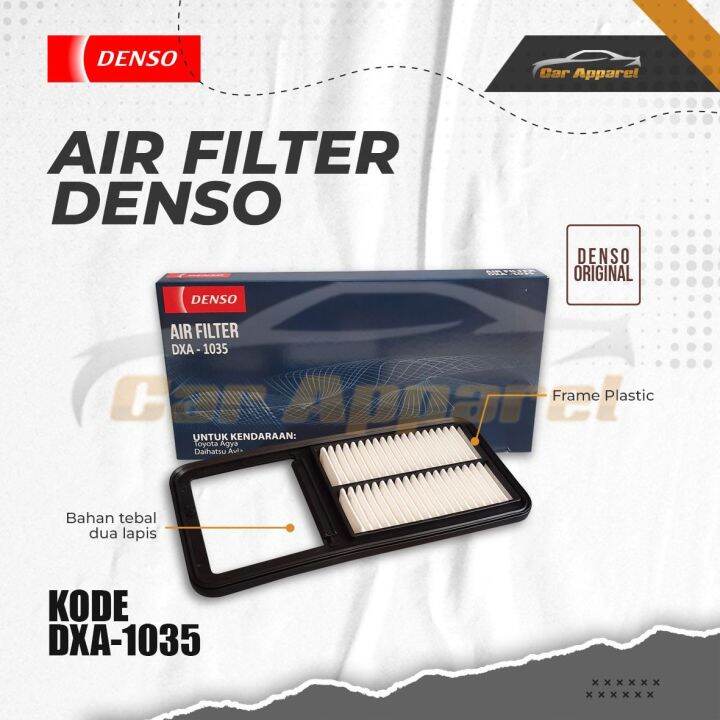 Filter Udara Agya Ayla 1000cc Denso Ori DXA-1035 Saringan Udara Mobil ...