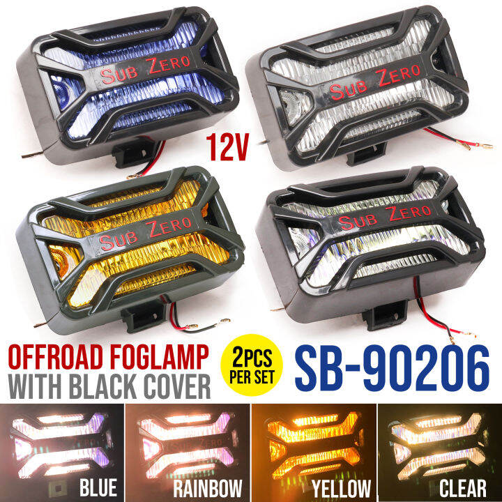 Sub Zero Car Foglamp Offroad Foglight with BLACK grill SB-90206 2pcs ...