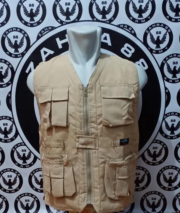 Rompi Lapangan Cream Rompi wartawan Rompi motor | Lazada Indonesia