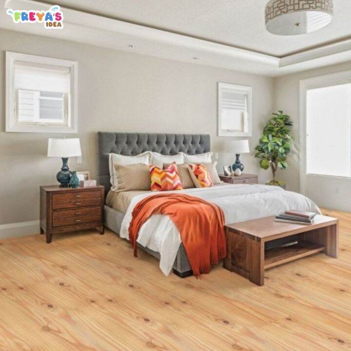 FR-C210 Parket Lantai Vinyl + Perekat / Stiker Lantai Vinyl Motif Kayu ...