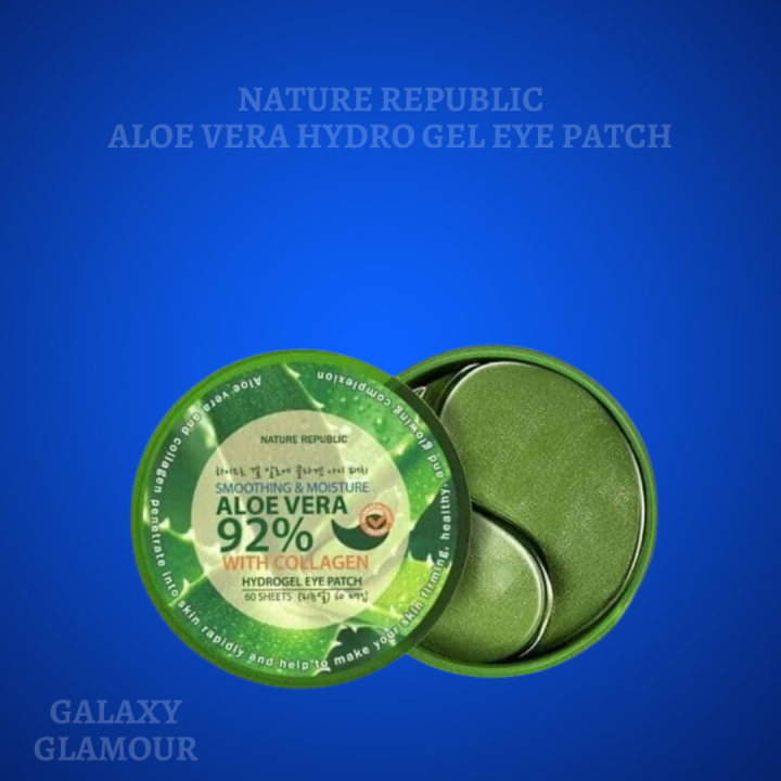 Nature Republic Aloe Vera Hydrogel Eyepatch with collagen Eyebag ...