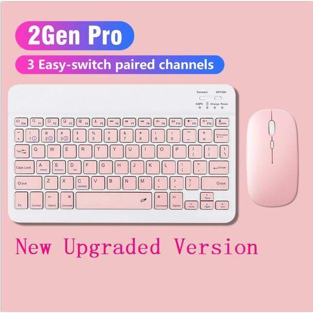 2.4G Wireless Keyboard Mouse Pink Wireless Keyboard Mini Home Keyboard ...