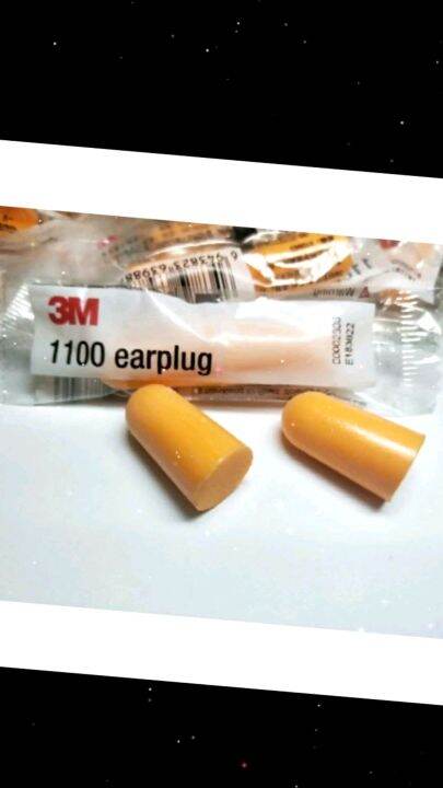 0Ready stock 3M 1100 Disposable Ear Plug [1pair] - Sleeping Earplugs Noise Reduction Soft Foam ...