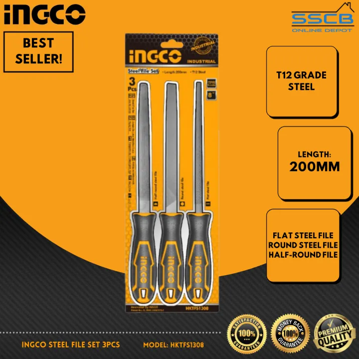Ingco Steel File Set 3Pcs (HKTFS1308) | Lazada PH