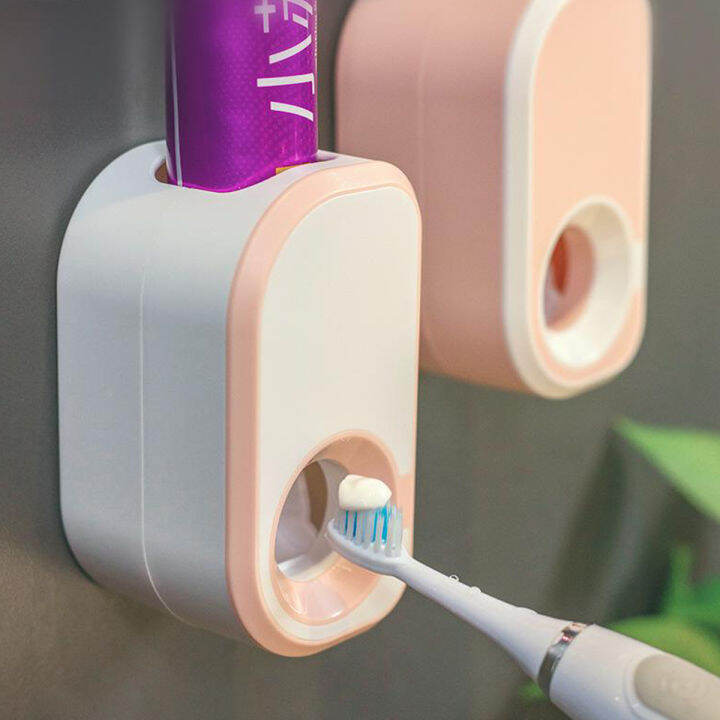 เครื่องบีบยาสีฟันแบบอัตโนมัติ ติดง่าย ไม่ต้องเจาะผนัง Automatic Toothpaste Squeezing Device ...