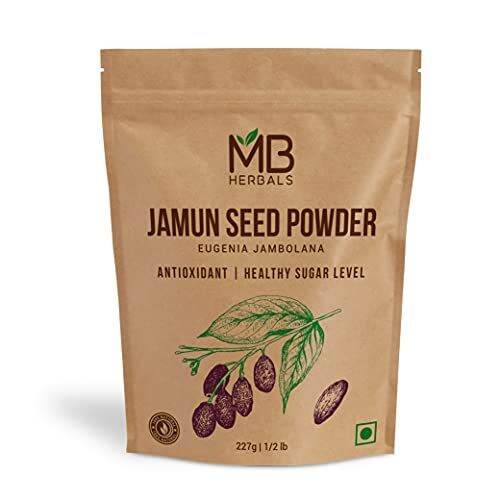 [PRE-ORDER] MB Herbals Jamun Seed Powder 227G (8 oz) Eugenia Jambolana ...