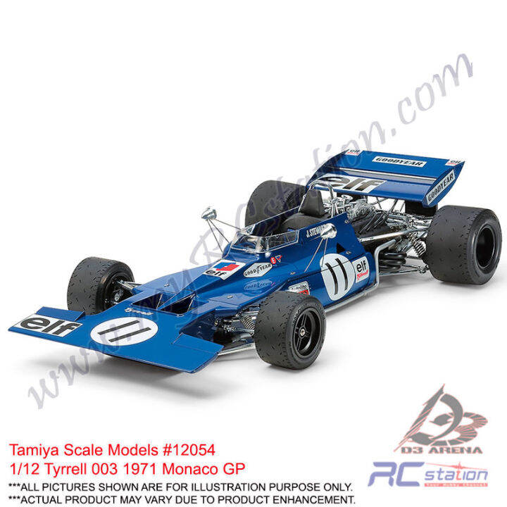 Tamiya Scale Models #12054 - 1/12 Tyrrell 003 1971 Monaco GP [12054 ...