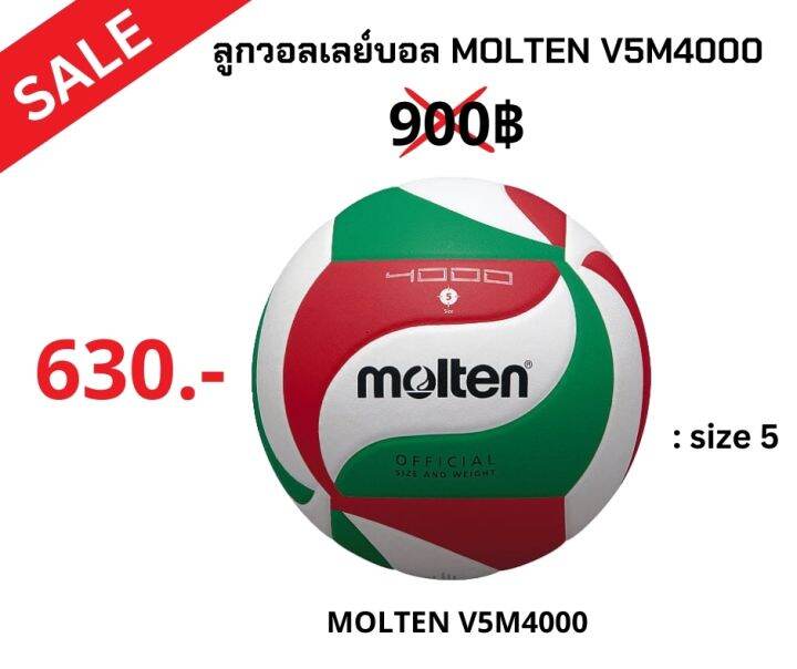 ลูกวอลเลย์บอล MOLTEN V5M4000 | Lazada.co.th