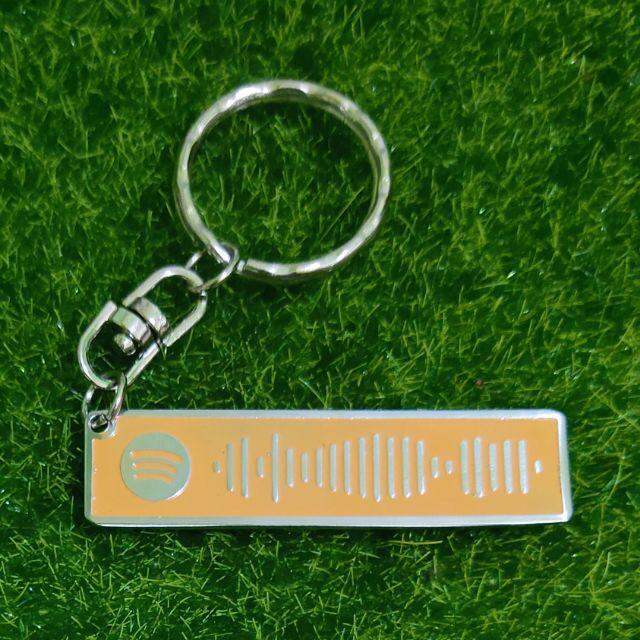 Spotify QR Code Keychain Song or Playlist Engraved in 304 Stainless ...