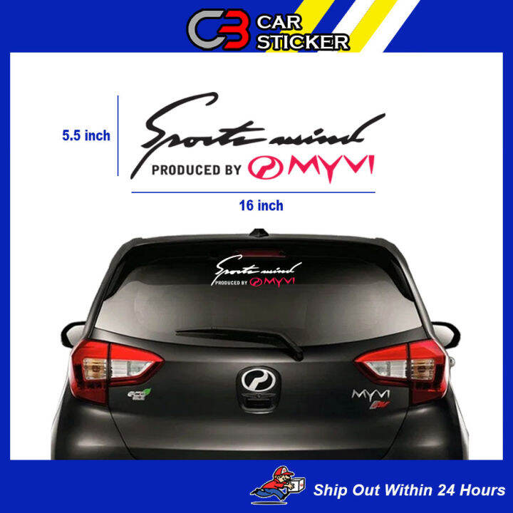 MYVI SPORT MIND CAR STICKER / CS602 | Lazada