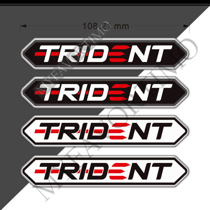 For TRIDENT 660 Tank Pad Knee Kit Gas Fuel Oil Protection Emblem Logo ...