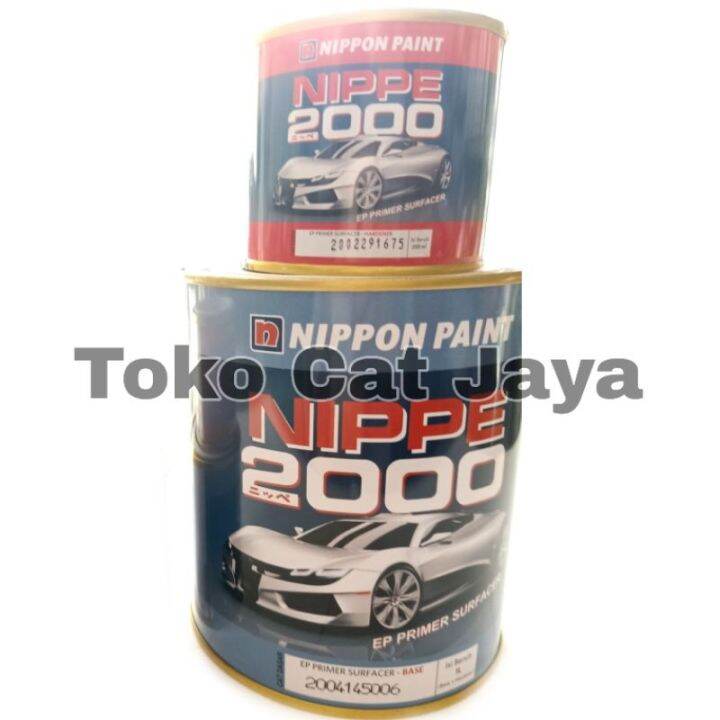 EPOXY NIPPE 2000 2K PRIMER SURFACER 1kg / CAT DASAR Abu Putih 1 Liter ...