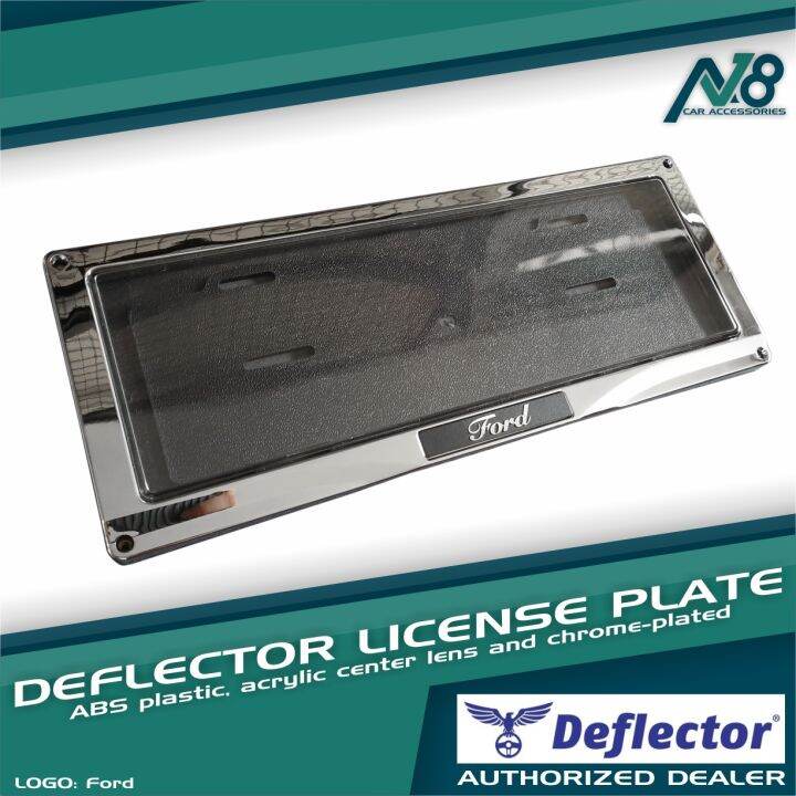 Deflector Plate Cover License Car Plate Cover Genuine with Ford Logo 2 ...