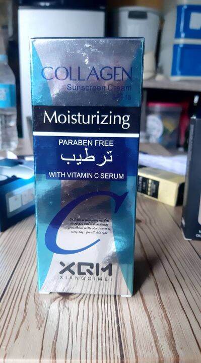 Collagen Sunscreen Cream SPF 15 Moisturizing with Vitamin C Serum 100 ml ( SS ) | Lazada PH
