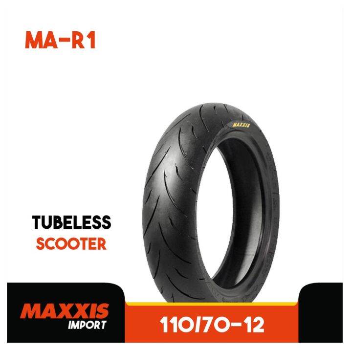 BAN MOTOR MAXXIS MA-R1 UKURAN 110/70 RING 12 TUBELESS | Lazada Indonesia