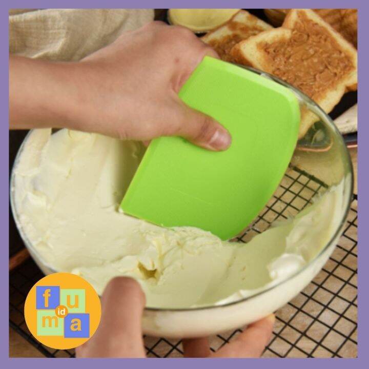 Dough Cutter/ Scraper/ Pemotong Adonan Roti/ scraper bahan premium ...