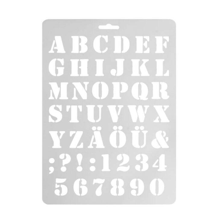 EasyloverตัวอักษรตัวอักษรตัวเลขLayering StencilsภาพฝาผนังScrapbooking ...